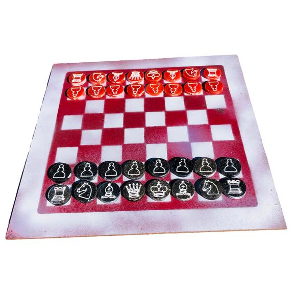 & Other Stories | Games | Chess Set Red White Edition | Poshmark